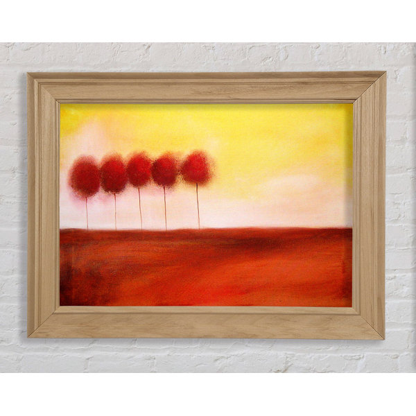 Rosalind Wheeler Red Tree Line Up - Einzelner Bilderrahmen Kunstdrucke ... Rosalind Wheeler Red Tree Line Up - Einzelner Bilderrahmen Kunstdrucke ...
